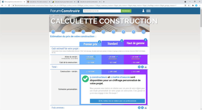 Calculer son budget de construction de maison : test de 4 simulateurs