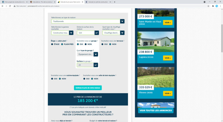 Calculer son budget de construction de maison : test de 4 simulateurs